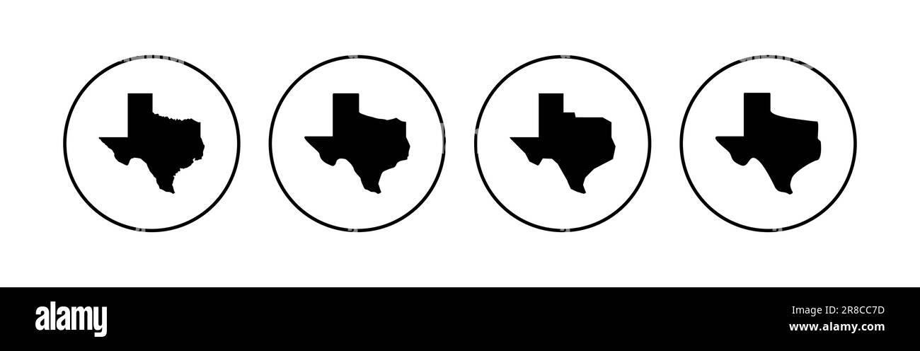 Texas icon set. texas sign symbol Stock Vector Image & Art - Alamy