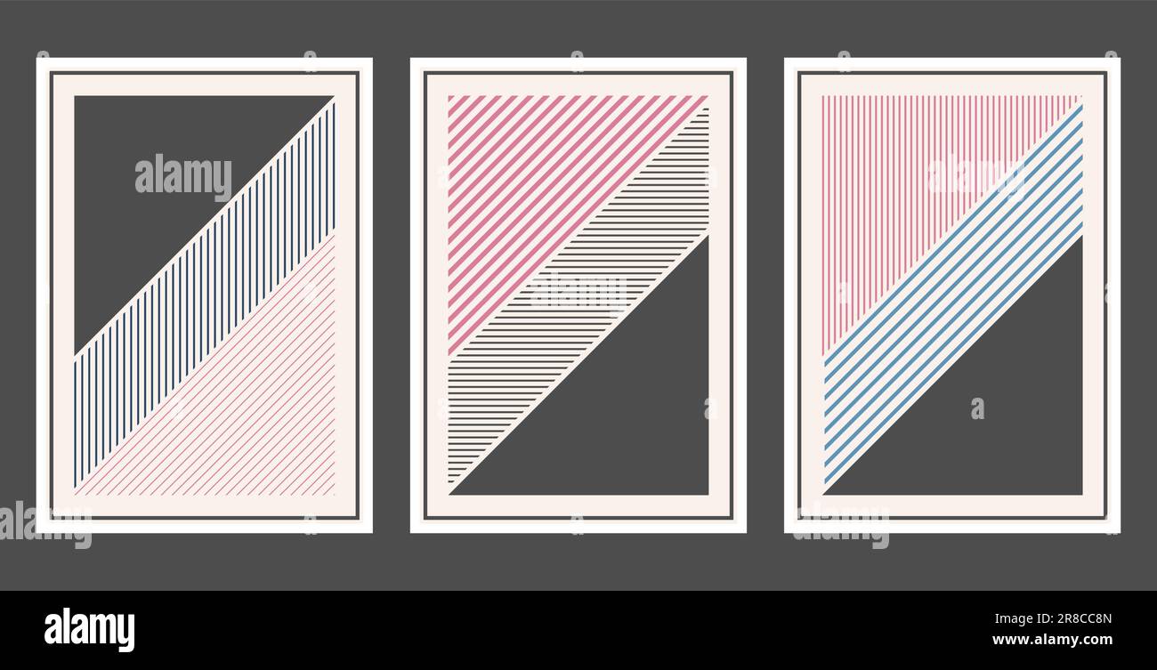 Geometric composition for interior design, prints, postcards, posters ...