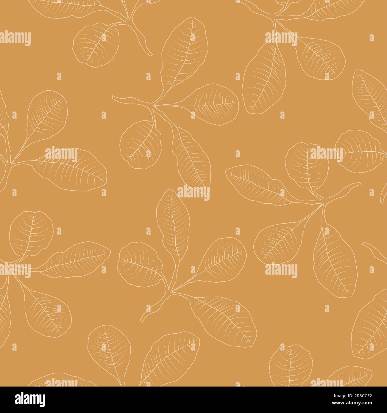 Seamless pattern of leaves and plants. Simple background for prints ...