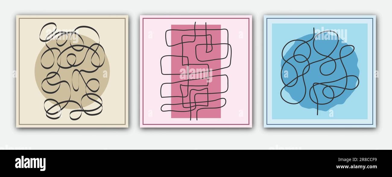 Artistic composition for interior design, prints, postcards, posters ...