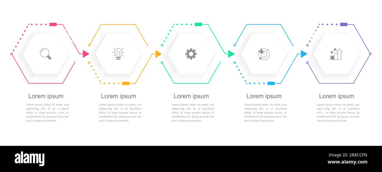 Improving performance infographic chart design template Stock Vector ...