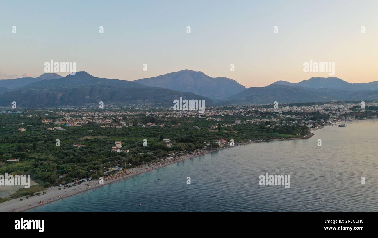 Beautiful views in Aigio Peloponnese Greece Stock Photo - Alamy