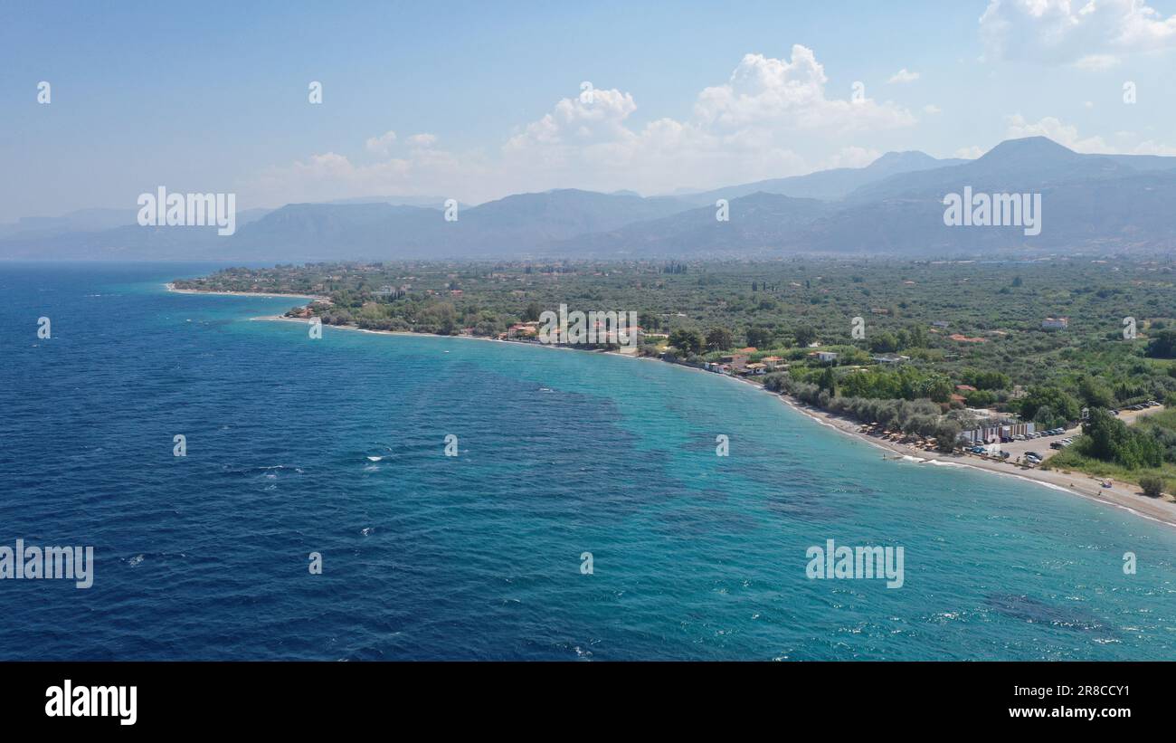 Beautiful views in Aigio Peloponnese Greece Stock Photo - Alamy