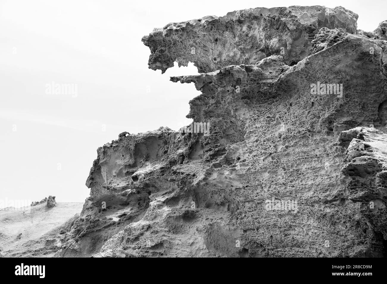Fossilized Sand Dunes in Los Escullos Beach in Cabo de Gata, Almeria ...