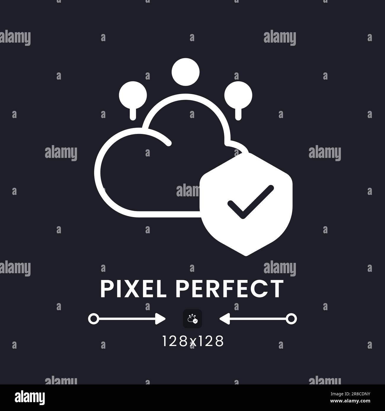 Network solid icon cloud Stock Vector Images - Alamy