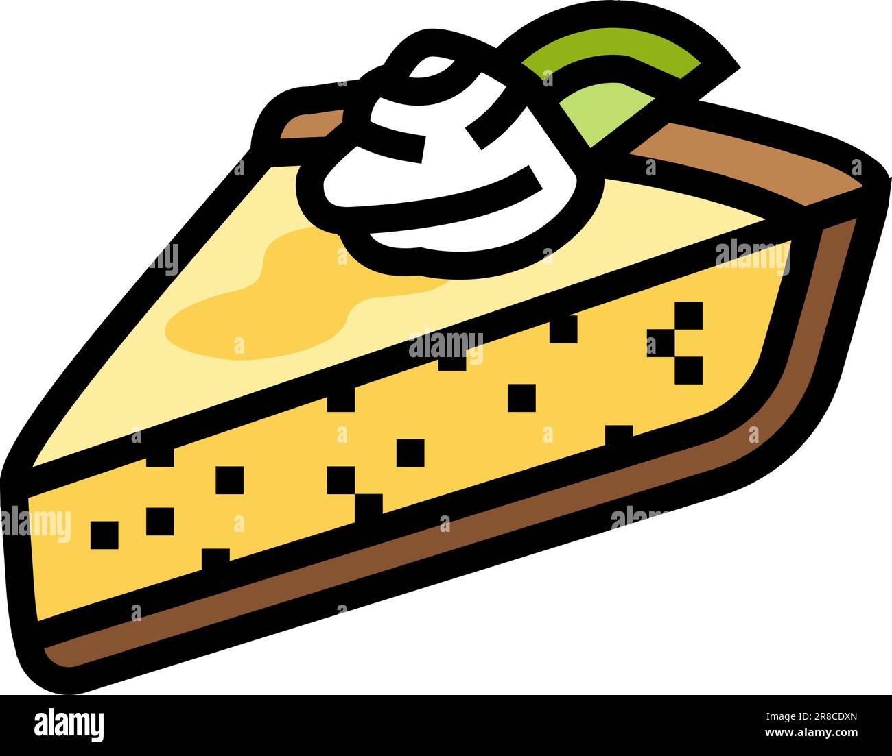 Key Lime Pie Slice Clipart