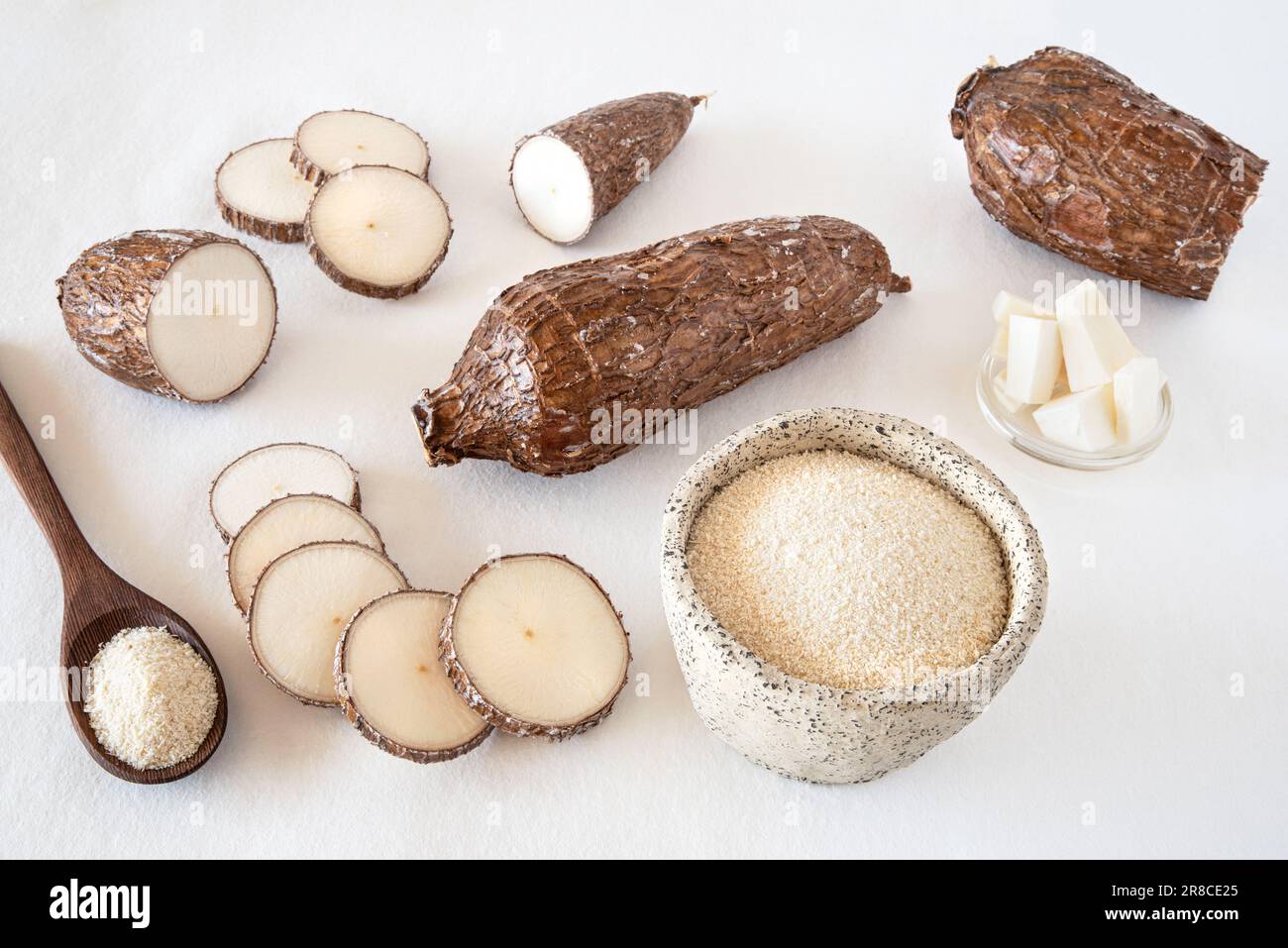 Cassava flour meal hi-res stock photography and images - Alamy