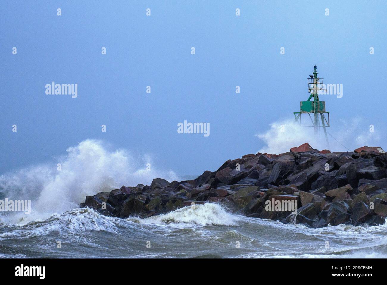 FILE - The storm Otto arrives at Hirtshals in Northern Jutland, Denmark ...