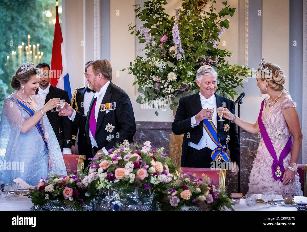 BRUSSELS - King Willem-Alexander and Queen Maxima and the Belgian King ...