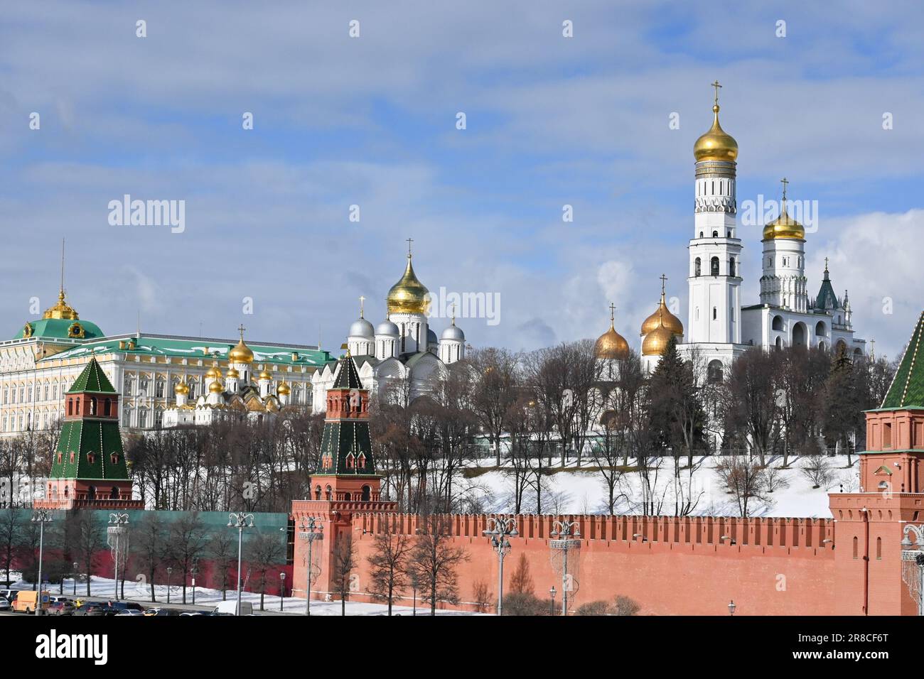 The Moscow Kremlin from the embankment. The center of Moscow, the ...