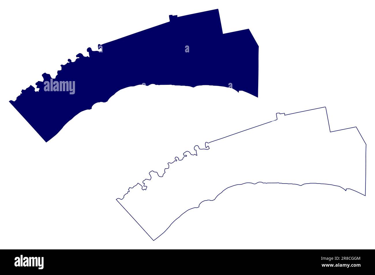 Elgin County (Canada, Ontario Province, North America) map vector ...