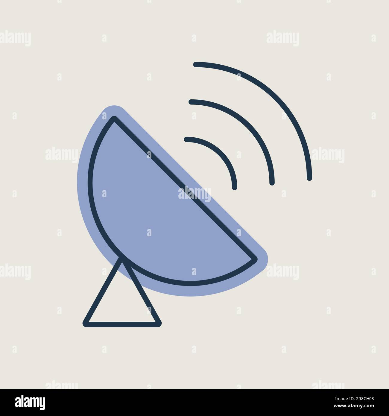 Sputnik antenna vector icon. Navigation sign. Graph symbol for travel ...