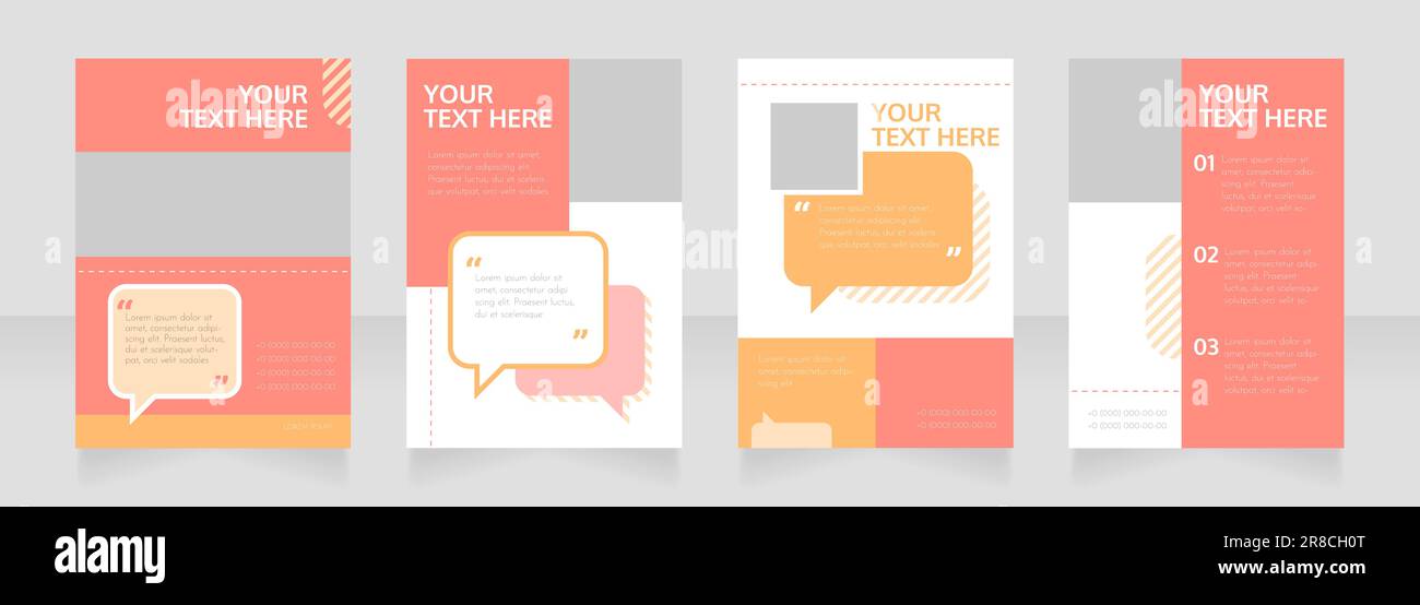 Customer service blank brochure layout design Stock Vector Image & Art ...
