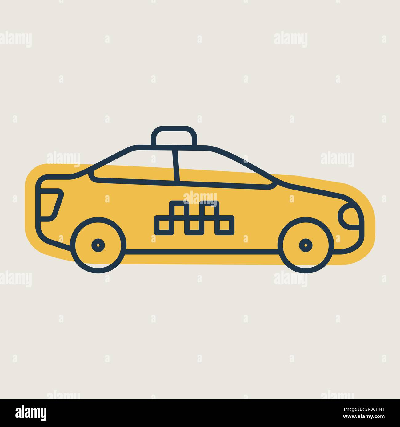 Taxi car flat vector isolated icon. Graph symbol for travel and tourism ...