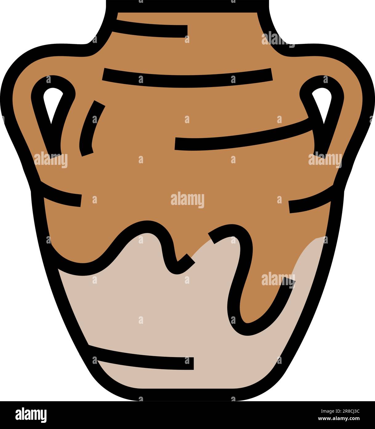 pottery human evolution color icon vector illustration Stock Vector ...