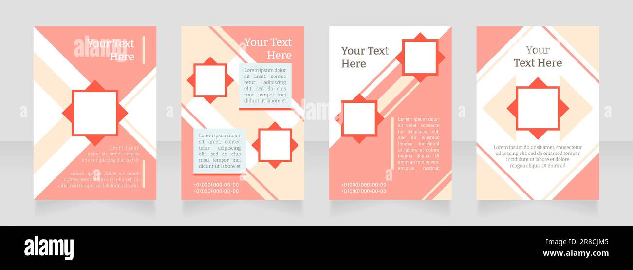 Promotional blank brochure layout design Stock Vector Image & Art - Alamy