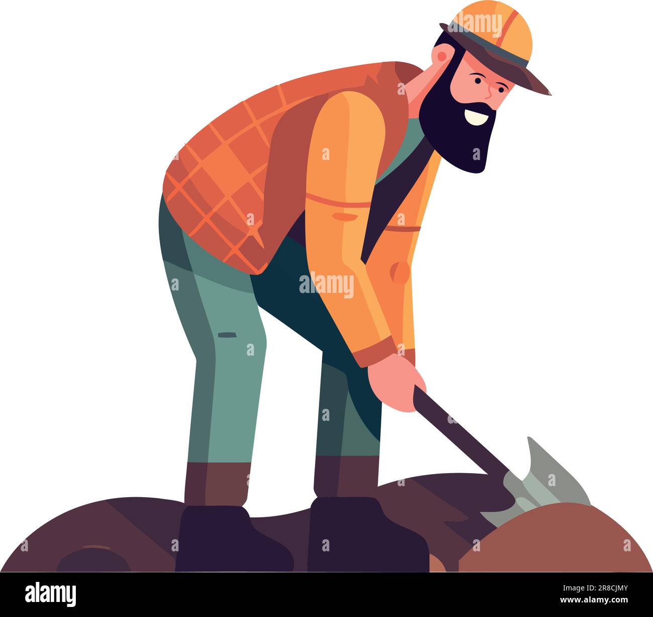Man using field Stock Vector Images - Alamy