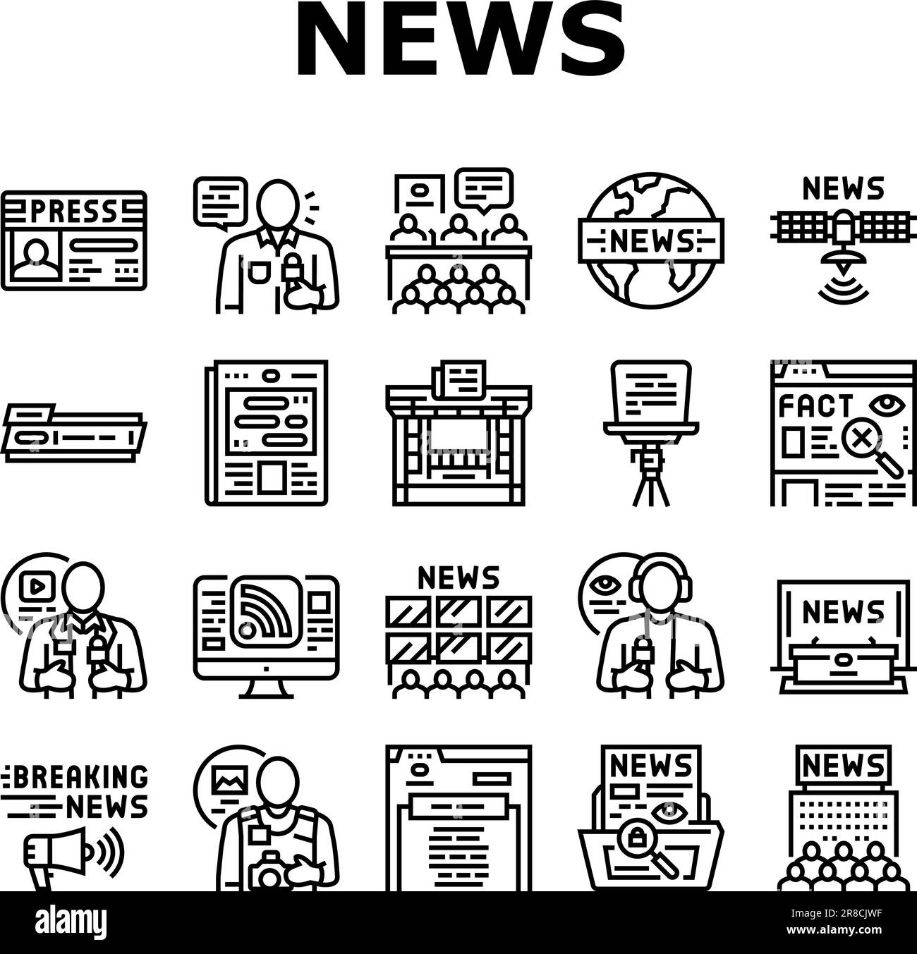 news business communication icons set vector Stock Vector Image & Art ... news business communication icons set vector Stock Vector Image & Art ...