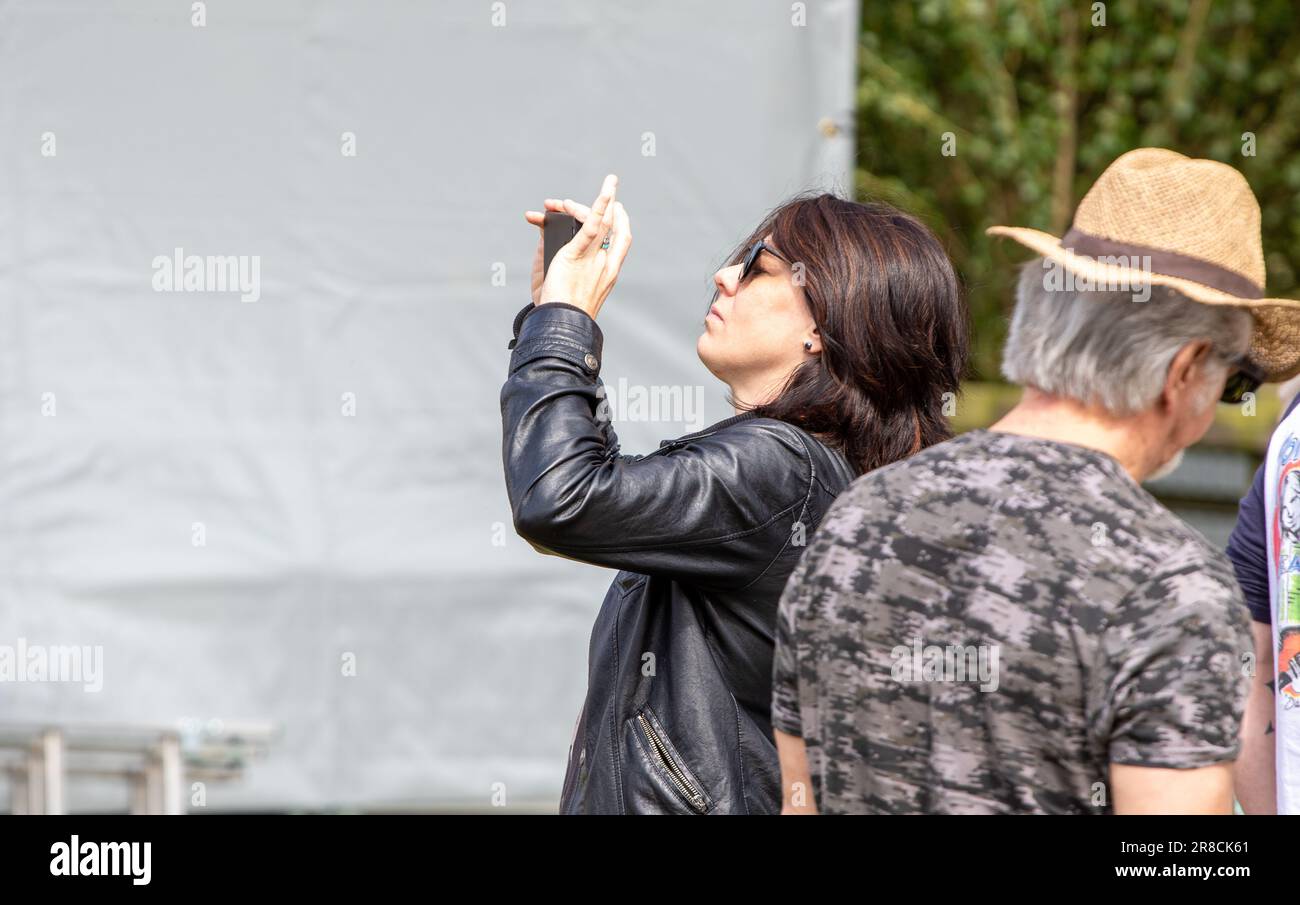 American Sonia Leigh at the 2017 Maverick Americana festival in rural ...