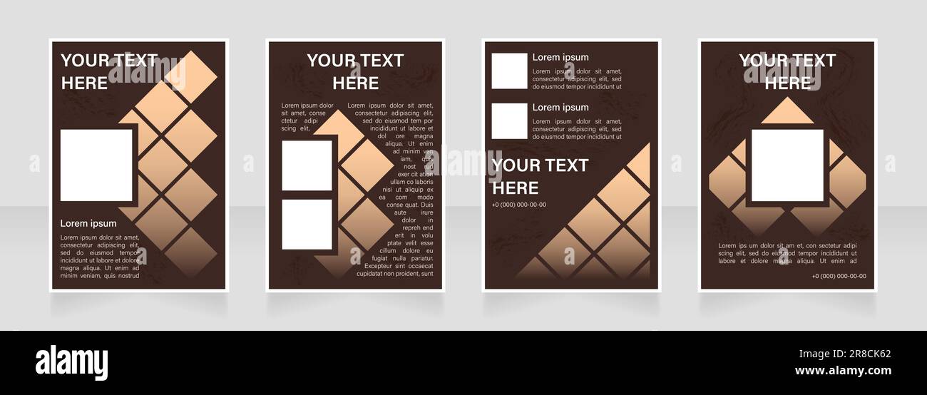 Business advertisement blank brochure layout design Stock Vector Image ...