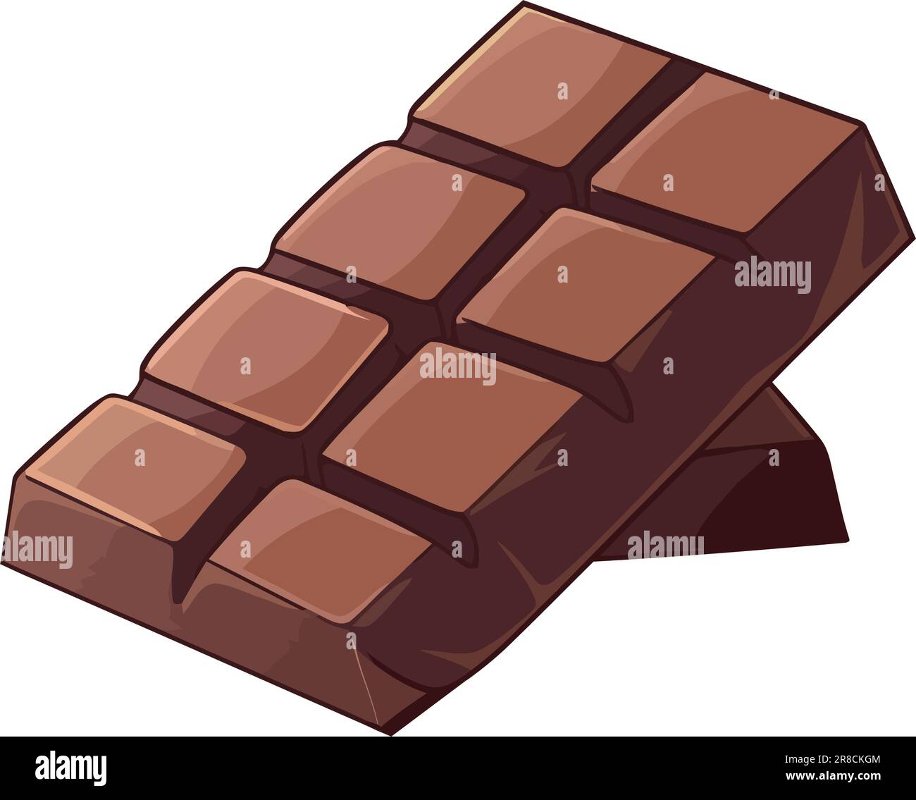 Chocolate bar, sweet snack stack Stock Vector Image & Art - Alamy