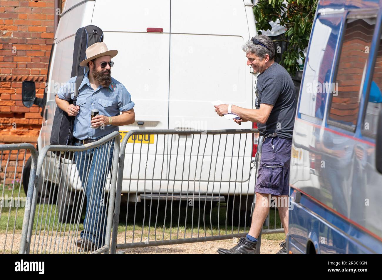 American singer/songwriter Don Gallardo back stage at the 2017 maverick ...