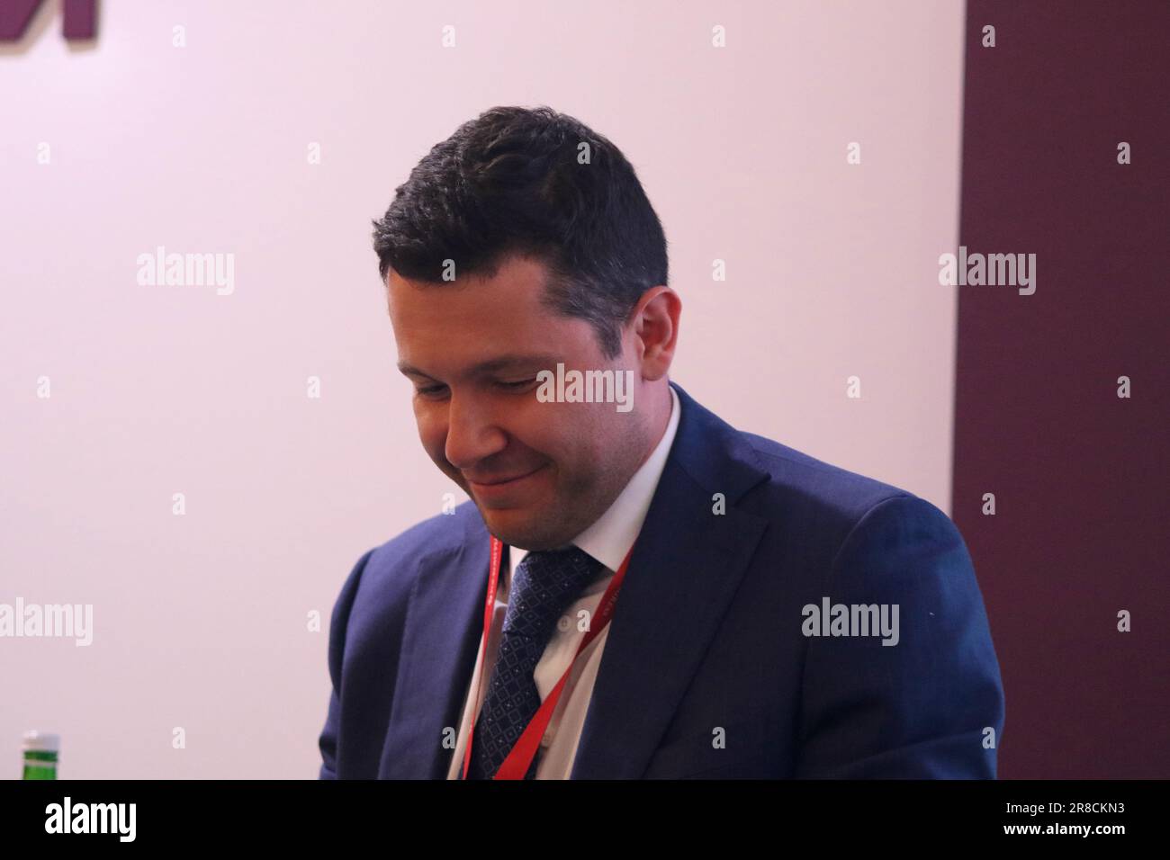 Anton Alikhanov, Governor of Kaliningrad Region, attends a session on ...