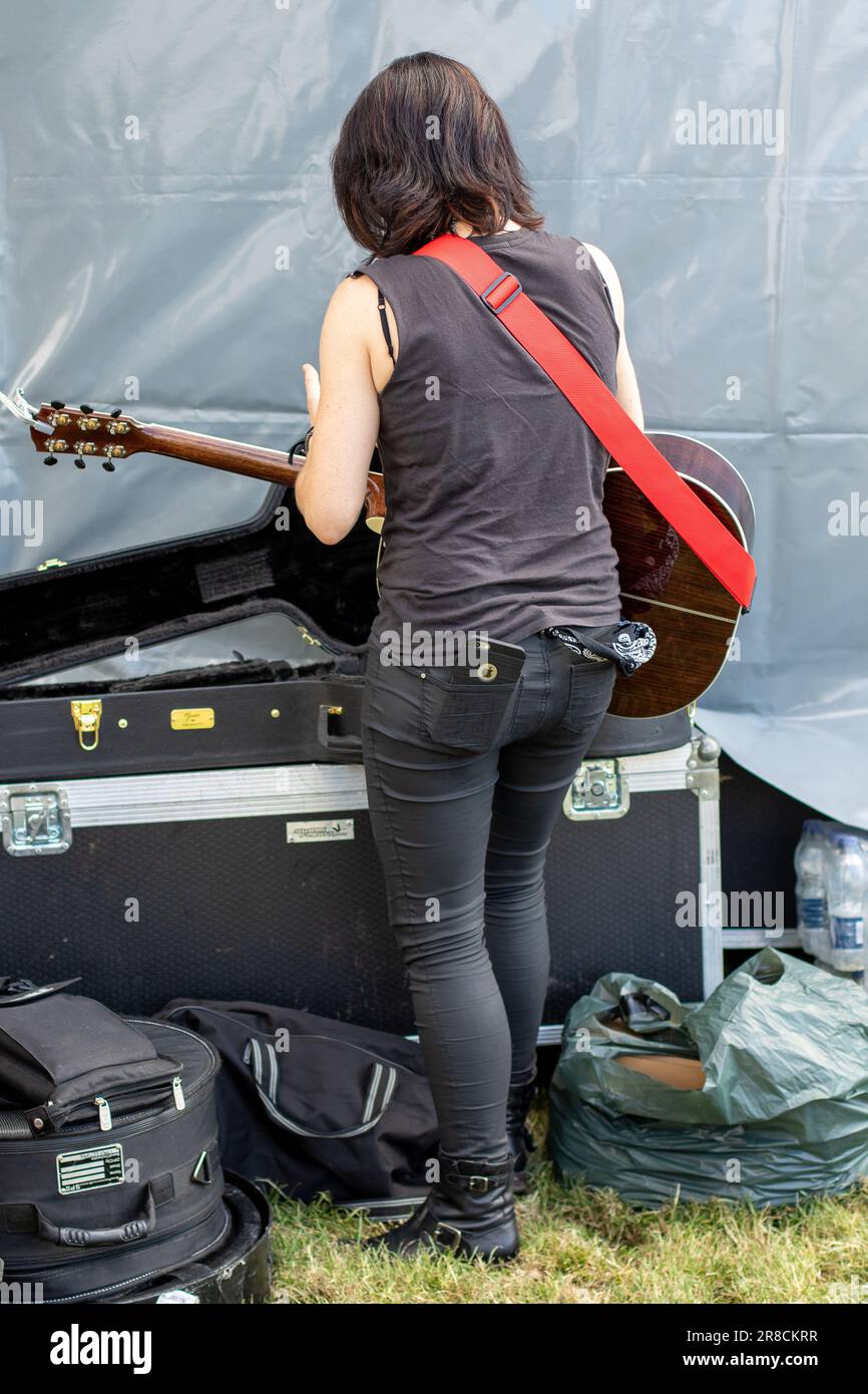 American Sonia Leigh at the 2017 Maverick Americana festival in rural ...