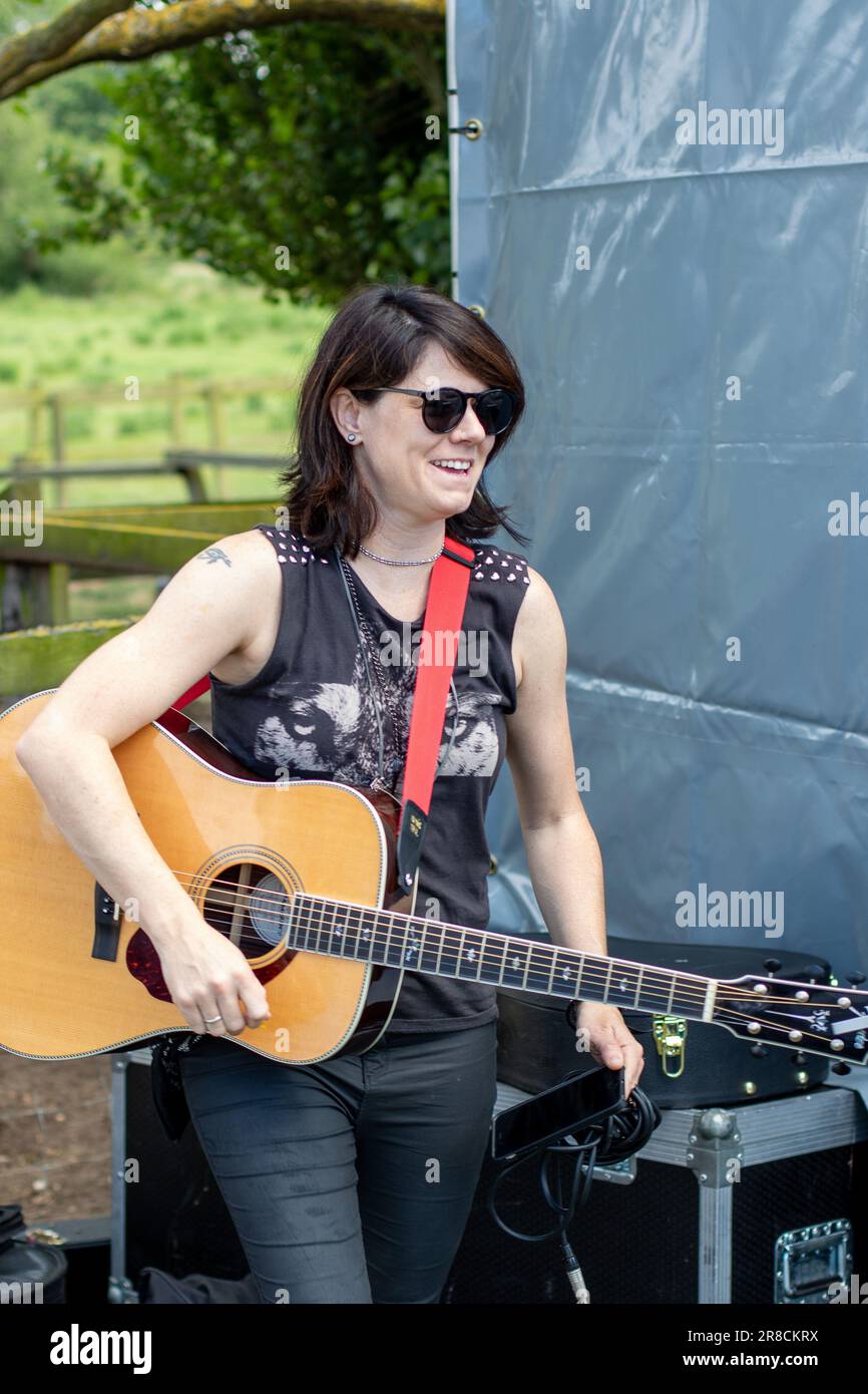 American Sonia Leigh at the 2017 Maverick Americana festival in rural ...