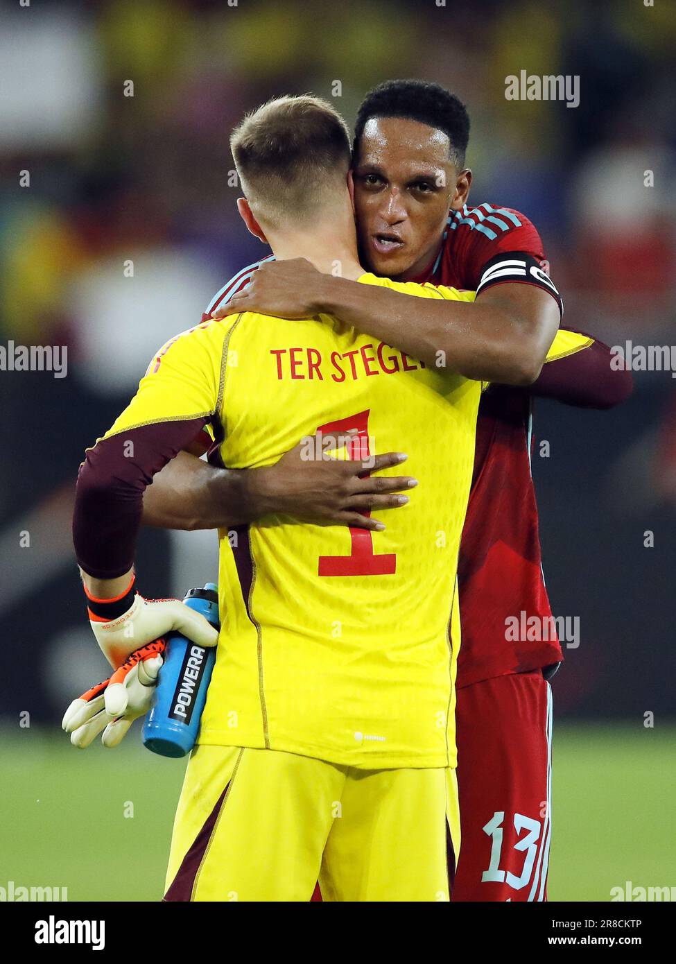 GELSENKIRCHEN - 20/06/2023, (LR) Germany goalkeeper Marc-Andre ter ...