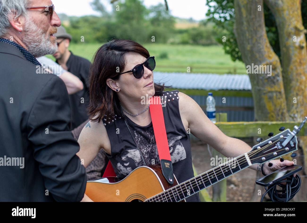 American Sonia Leigh at the 2017 Maverick Americana festival in rural ...