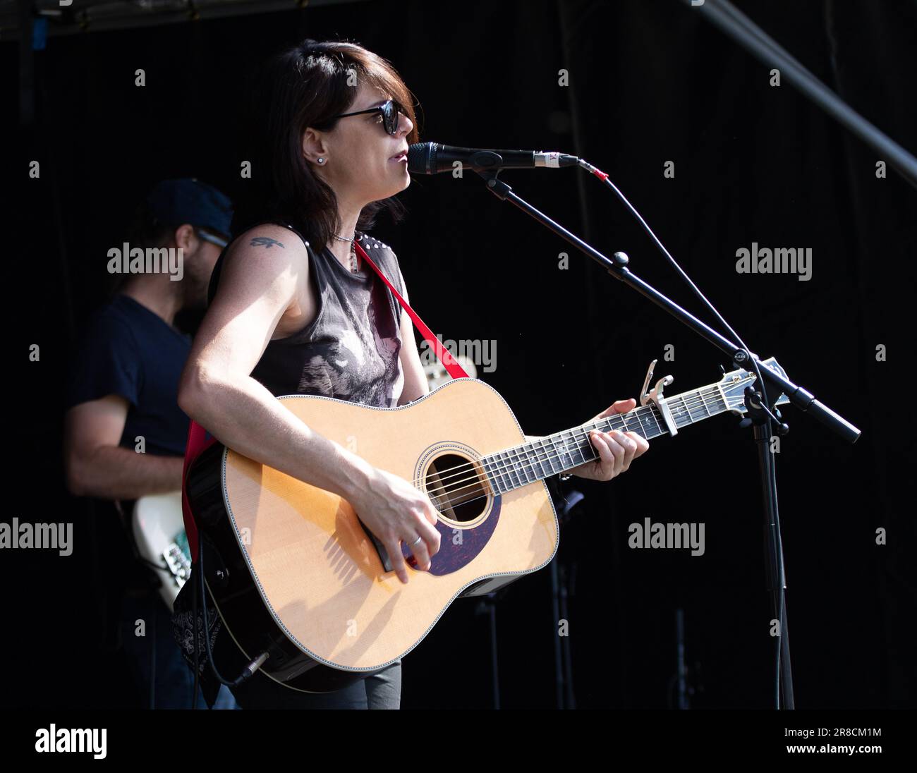 American Sonia Leigh at the 2017 Maverick Americana festival in rural ...