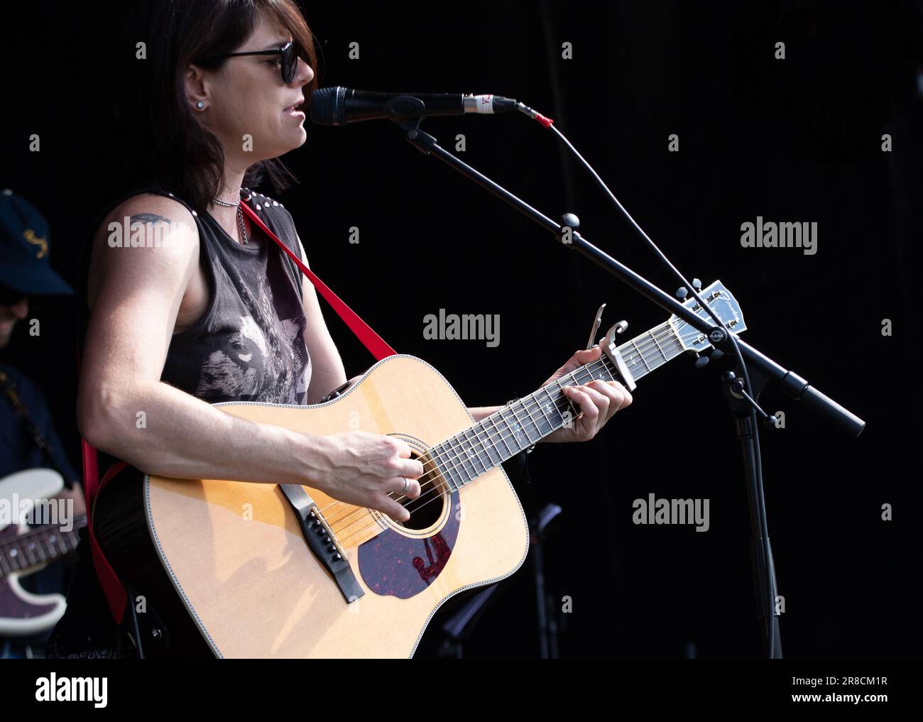 American Sonia Leigh at the 2017 Maverick Americana festival in rural ...