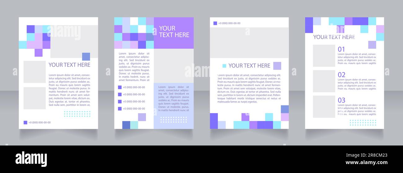 Public library promotion blank brochure layout design Stock Vector ...