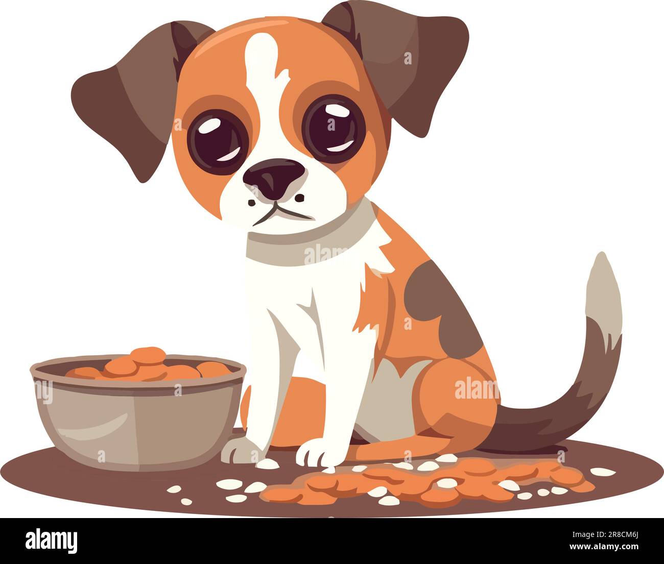 Hungry looking dog Stock Vector Images - Alamy