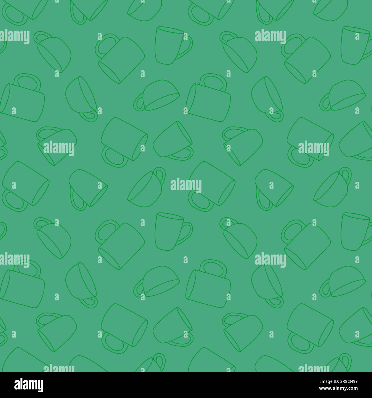 Cartoon cups seamless pattern for wrapping paper and fabrics and linens ...