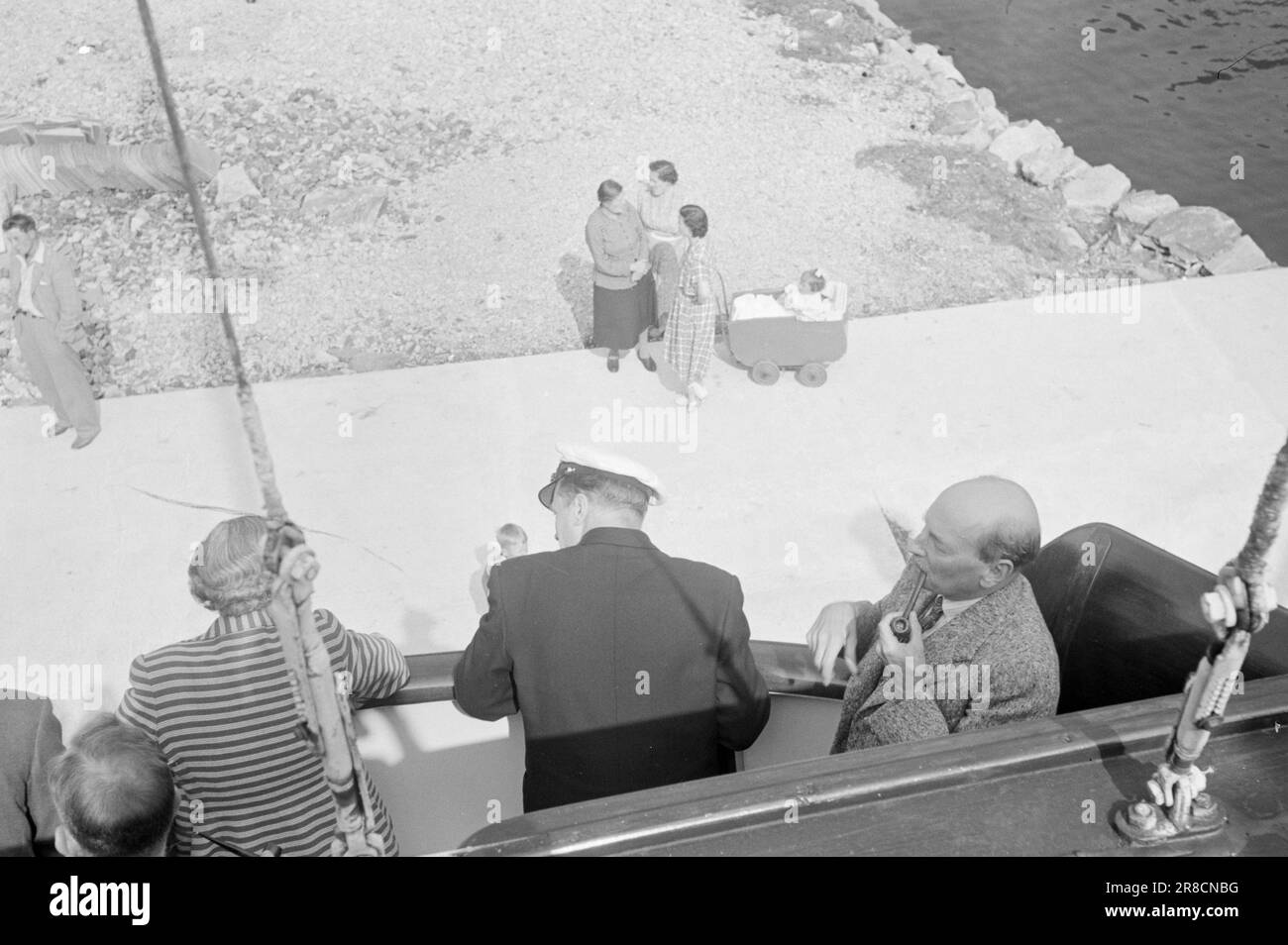 Current 17-1951: Attlee and wife on the roof of NorwayBritish Prime ...