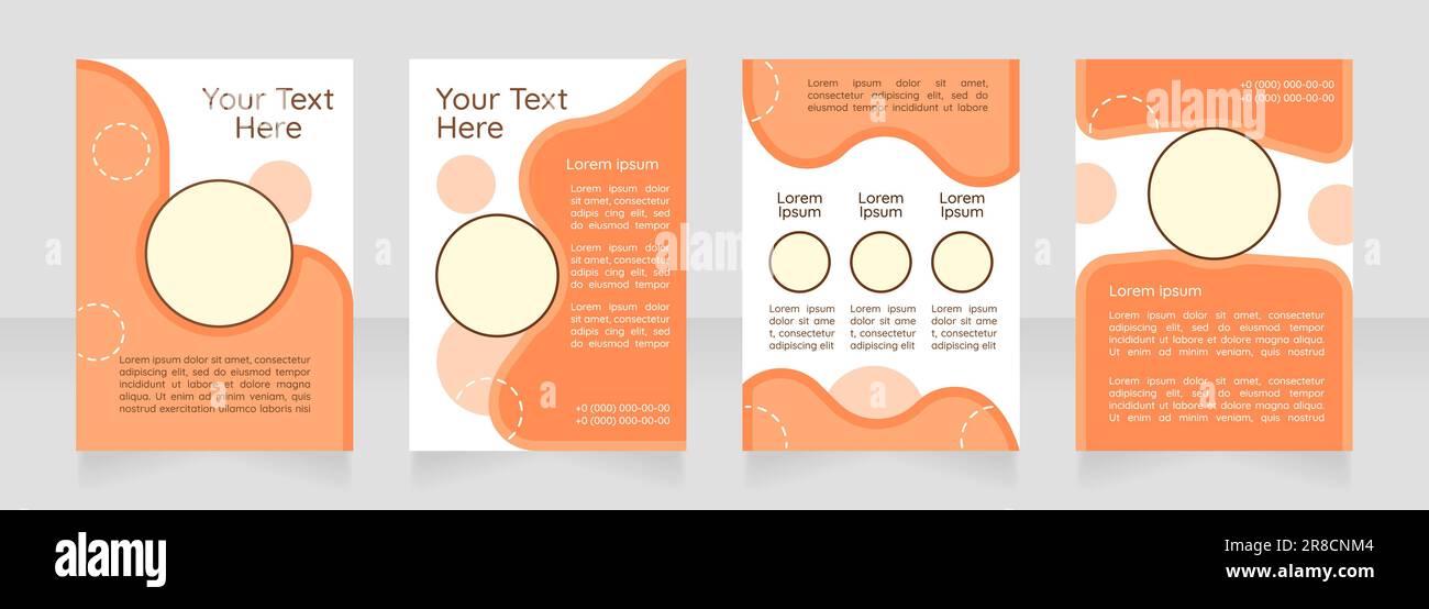 Kindergarten presentation blank brochure layout design Stock Vector ...