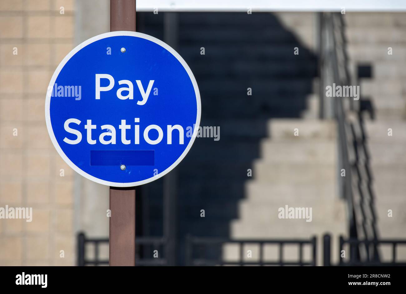 pay station sign Stock Photo - Alamy