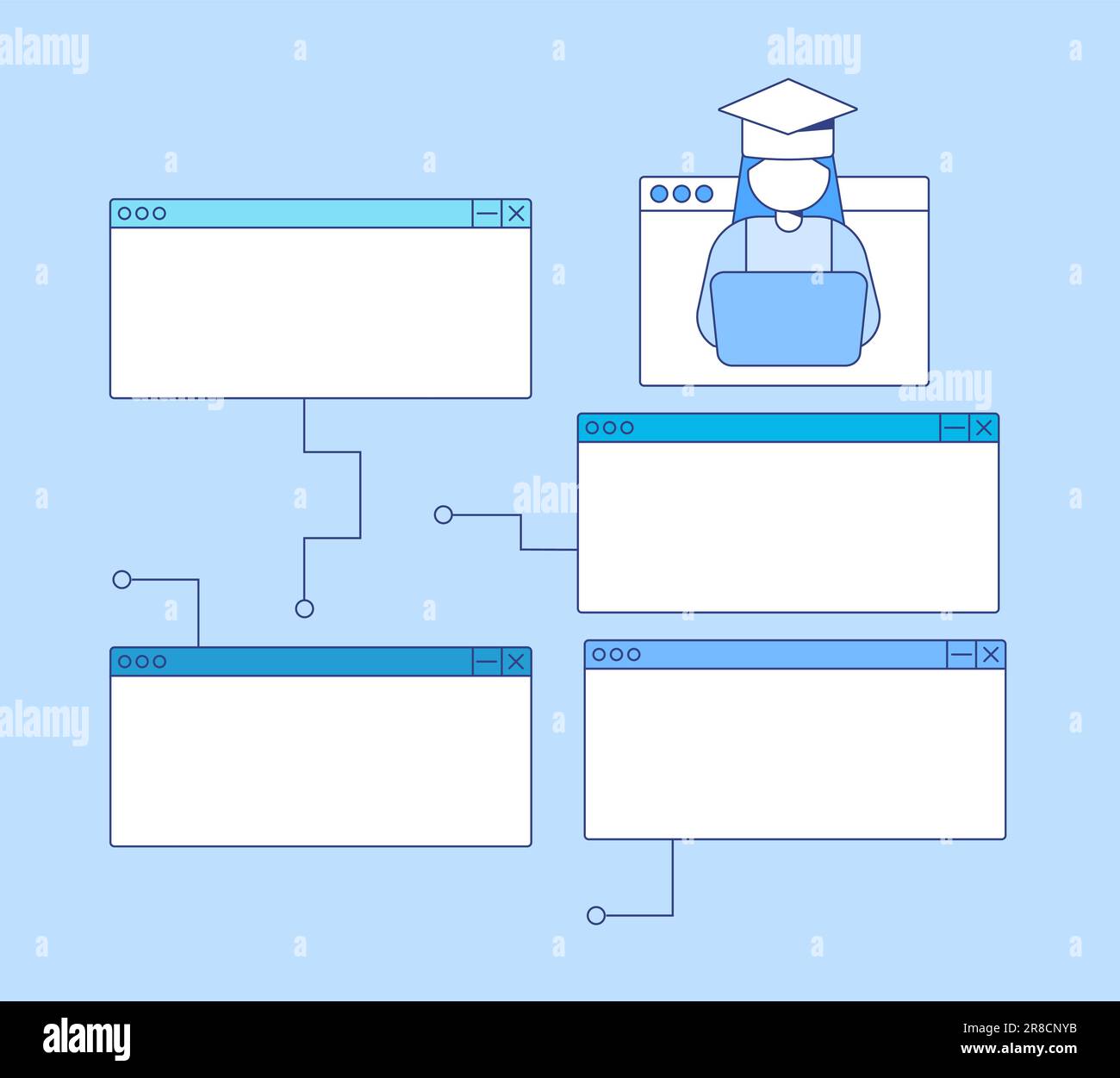 Learning technologies infographic chart design element set Stock Vector ...