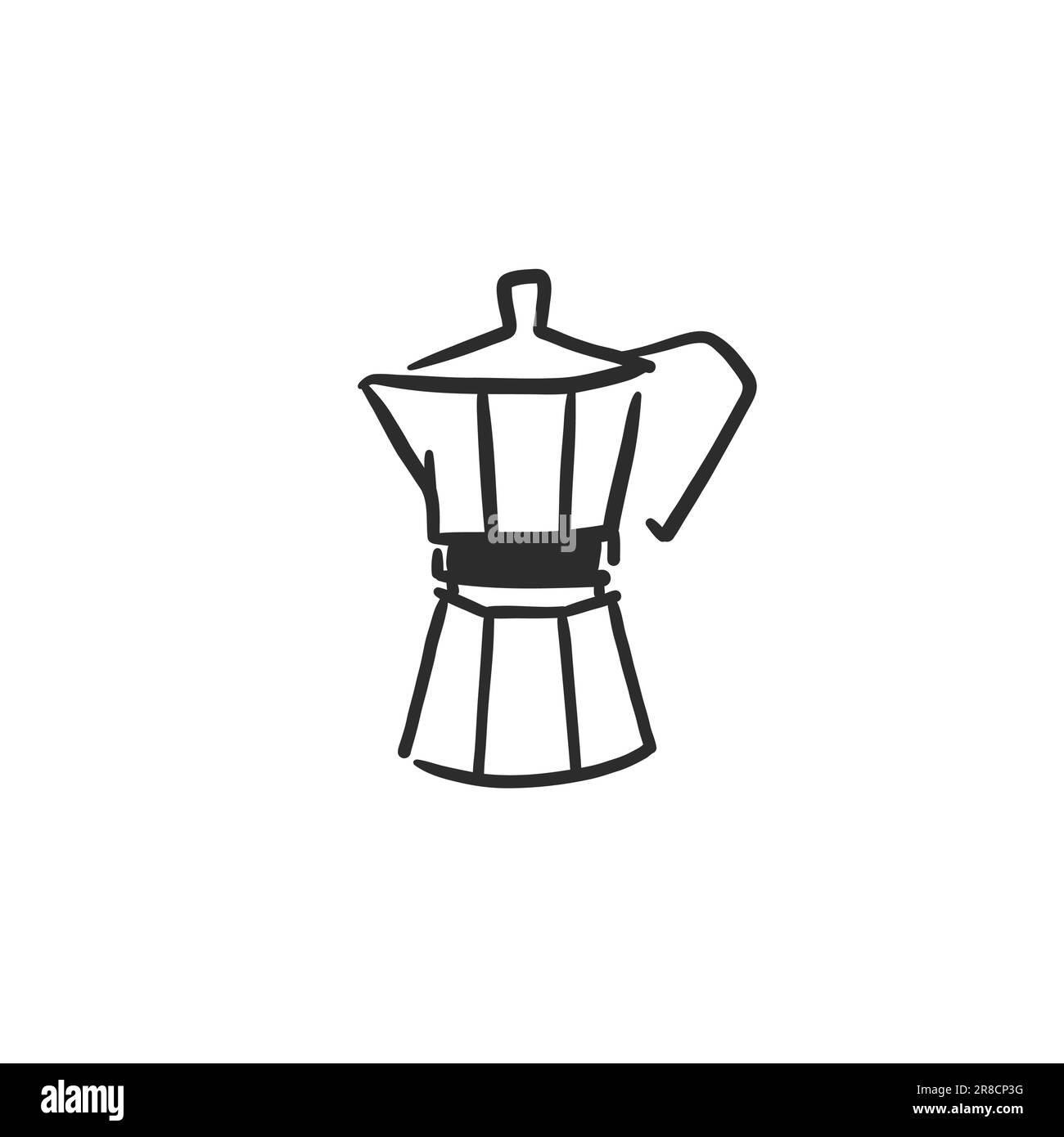 Hand drawn vector abstract graphic doodle simple minimalistic line ...