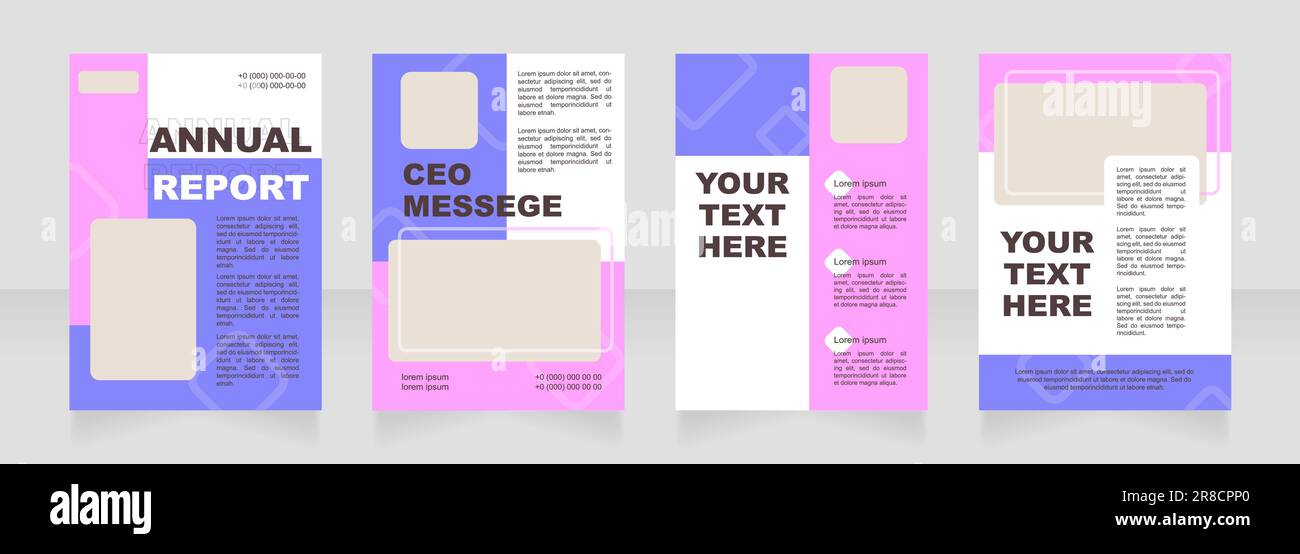 Vibrant blank brochure layout design Stock Vector Image & Art - Alamy