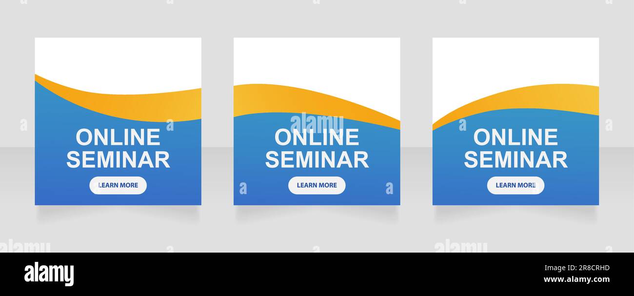 Project management online seminar web banner design template Stock ...