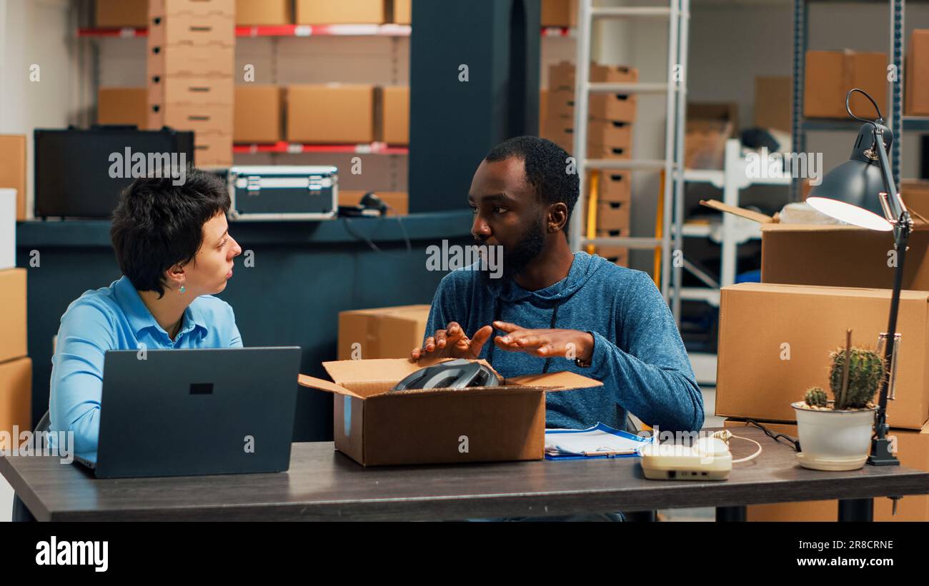 Diverse entrepreneurs planning order distribution hi-res stock ...