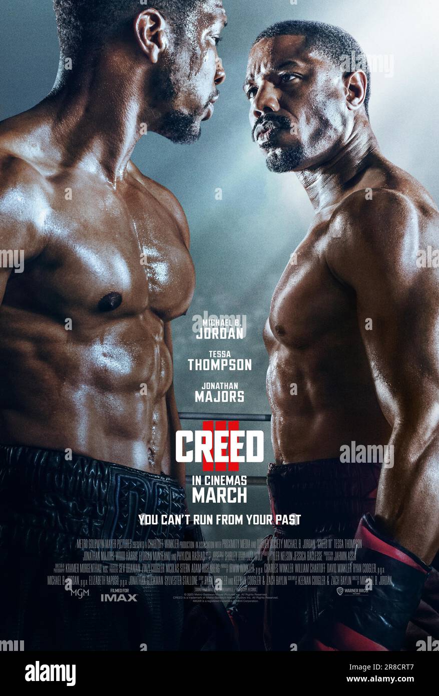 Creed III POSTER Creed 3 Michael B. Jordan & Jonathan Majors Stock ...