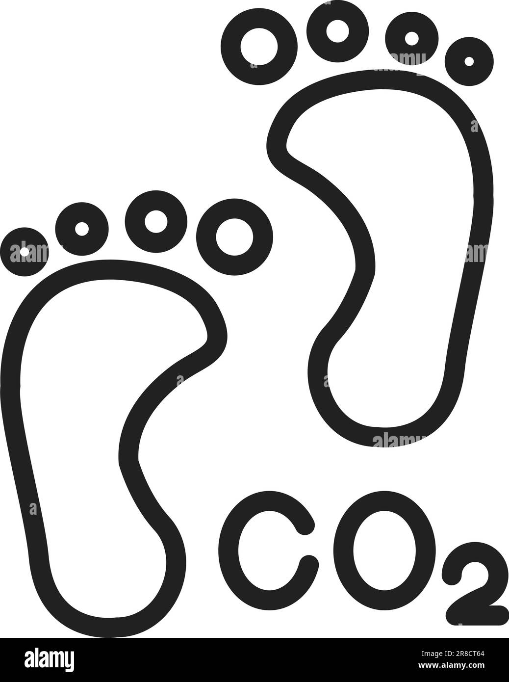 Carbon Footprint Icon Image Stock Vector Image & Art - Alamy