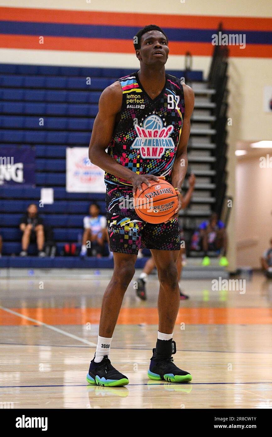 LAS VEGAS, NV - JUNE 05: Sam Osayi shoots a free throw during the ...