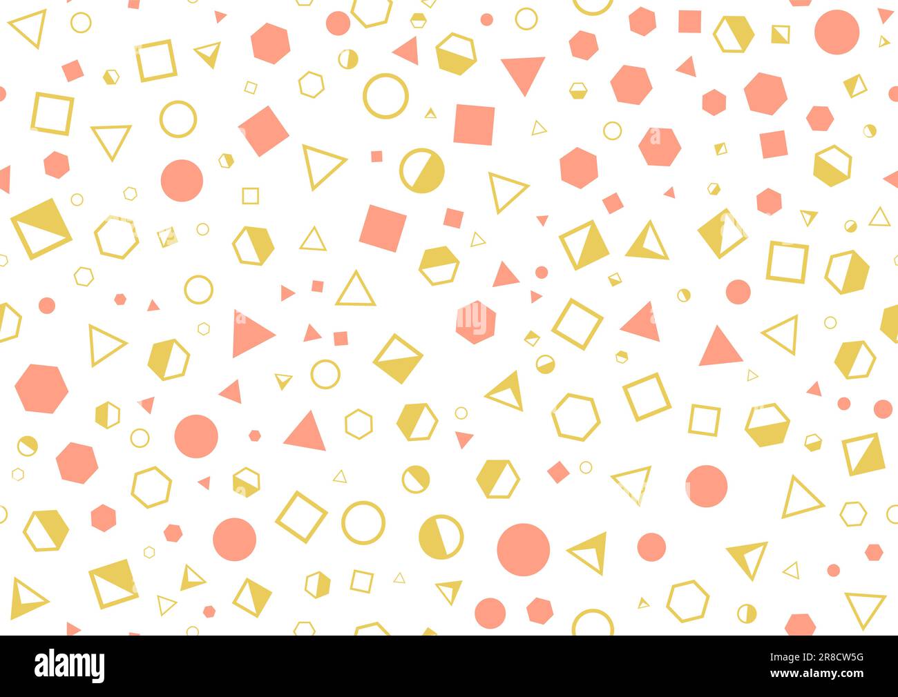 Seamless pattern of multicolored geometric shapes. Template for ...
