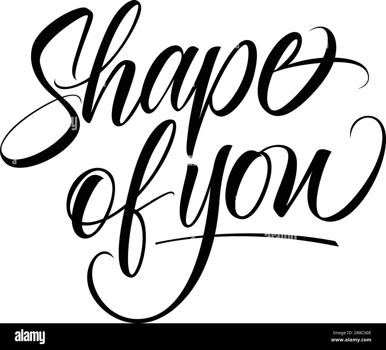 Shape of you song Cut Out Stock Images & Pictures - Alamy