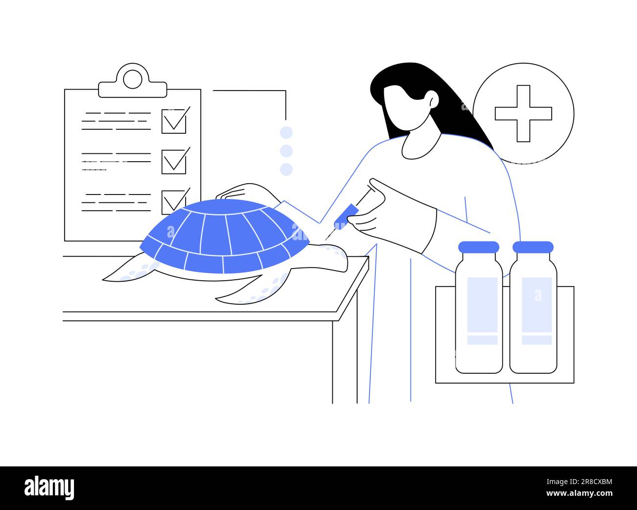 Lead marine conservation project abstract concept vector illustration ...